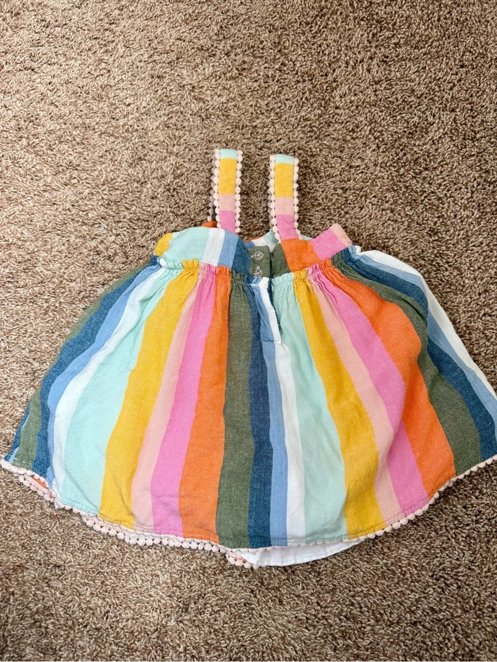 Tahari | Dresses | Rainbow Striped Tahari Tank Dress | Poshmark